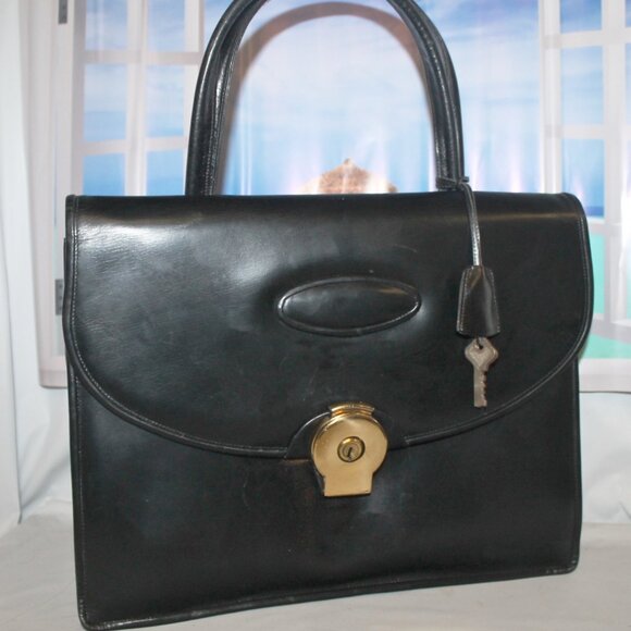 Vintage | Bags | 94s Vintage Calfskin Brass Locking Birkin Style ...